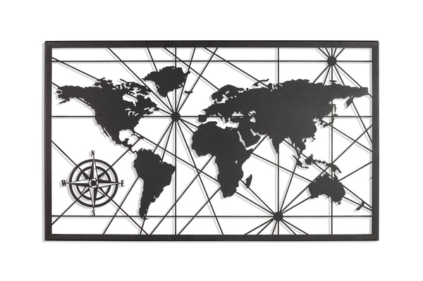 World Map - Metal Wall Art – Rusper & Pines